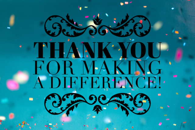 Thank You for Making a Difference!